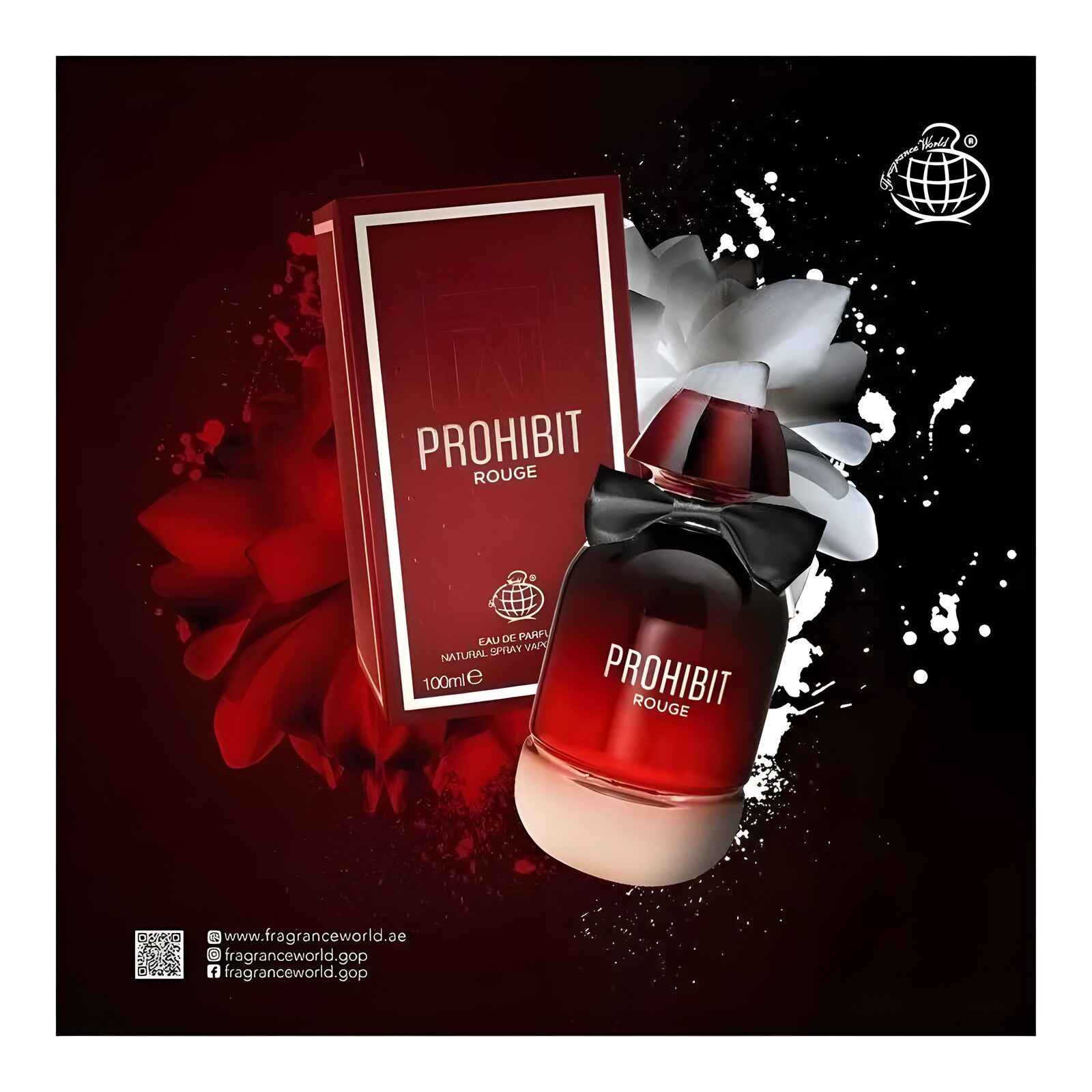 Eau de Parfum Prohibit Rouge by Fragrance World, Women, 100 ml ...